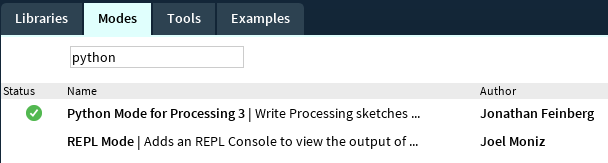 Installation de PyProcessing [Processing]